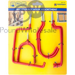 Wholesale Marksman Storage Hook Assortment 8pc | Pound Wholesale