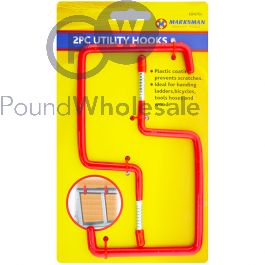 Wholesale Marksman Pvc-coated Utility Hooks 2pc | Pound Wholesale