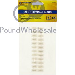 Wholesale Marksman 6a Terminal Block 6mm 2pc | Pound Wholesale