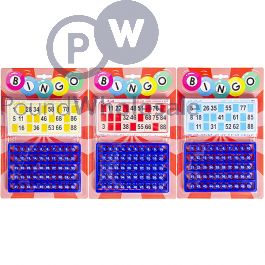 Wholesale Kids Bingo Card Play Set Assorted Colours | Pound Wholesale