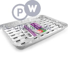 Wholesale Foil Bbq Grill Trays 33cm X 23cm 2 Pack | Pound Wholesale