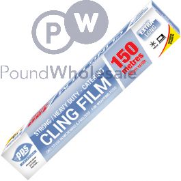 Wholesale Extra Long Heavy Duty Cling Film 150m X 30cm | Pound Wholesale