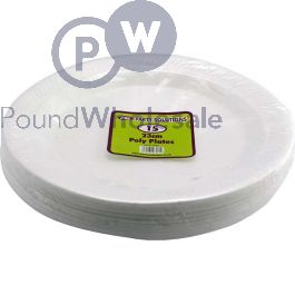 Wholesale Poly Plates 23cm 15 Pack | Pound Wholesale