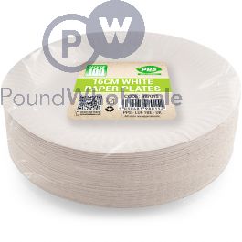 Wholesale White Paper Plates 16cm 100 Pack | Pound Wholesale