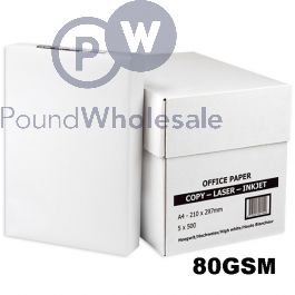 Wholesale Premium Printer Copier A4 Paper 80gsm 2500 Sheets Box | Pound ...