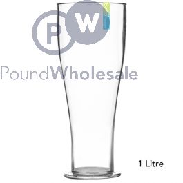 Wholesale Bello Jumbo Beer Glass 1000ml | Pound Wholesale