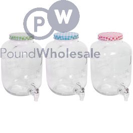 Wholesale Bello Glass Drinks Dispenser 5l Assorted Colours | Pound ...