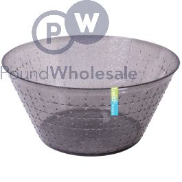Wholesale Bello Plastic Grey Glitter Salad Bowl 25cm | Pound Wholesale