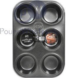 Wholesale Non Stick Deep Muffin Tray 6 Cup | Pound Wholesale