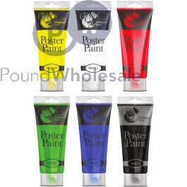 Wholesale Chiltern Arts Poster Paint Tube 125ml Assorted Colours ...