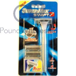 Wholesale Supermax Swift Triple Razor + 4 Blades | Pound Wholesale