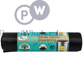 Wholesale Tidyz Drawstring Refuse Sacks 100l | Pound Wholesale