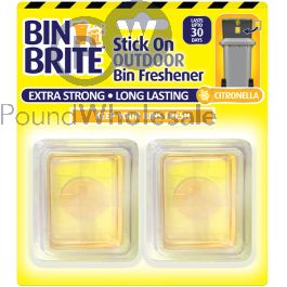 Wholesale Bin Brite Citronella Stick-on Outdoor Bin Freshener 2 Pack ...