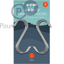 Wholesale Procamp Large 's' Camping Hooks 6 Pack | Pound Wholesale
