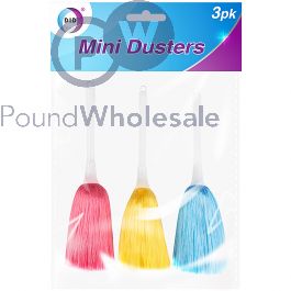 Wholesale Did Mini Dusters Assorted Colours 3 Pack | Pound Wholesale