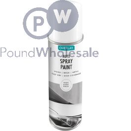 Wholesale Overlay White Gloss Auto Spray Paint 400ml | Pound Wholesale