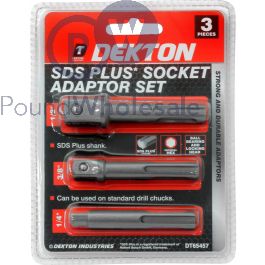 Wholesale Dekton Sds Plus* Socket Adapter Set | Pound Wholesale