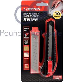 Wholesale Dekton Heavy Duty Snap-off Utility Knife Set 10pc | Pound ...