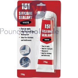 Wholesale 151 Silicone Sealant White 70g | Pound Wholesale
