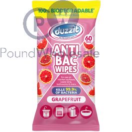 Wholesale Duzzit Biodegradable Grapefruit Anti-bac Wipes 60 Pack ...