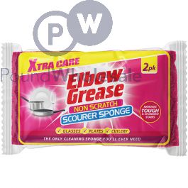 Wholesale Elbow Grease Non-scratch Scourer Sponge 2 Pack | Pound Wholesale