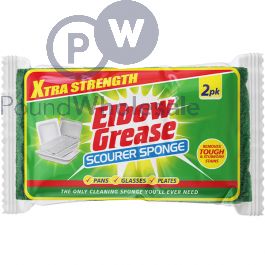 Wholesale Elbow Grease Super Strong Scourer Sponge 2 Pack | Pound Wholesale