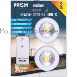 Wholesale Prism Super Bright Led Remote Control Push Lights 2 Pack ...