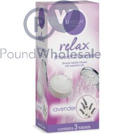 Wholesale Elysium Spa Relax Lavender Shower Steamer Tablets 3 Pack ...