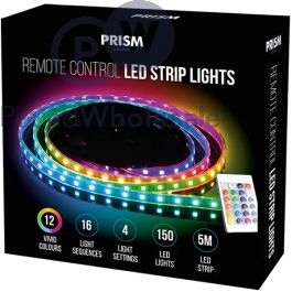 Wholesale Prism Remote Control Led Strip Lights 5m | Pound Wholesale