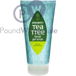 Wholesale Escenti Tea Tree Facial Gel Scrub | Pound Wholesale