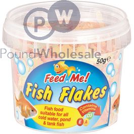 Wholesale Feed Me Fish Flakes 50g | Pound Wholesale