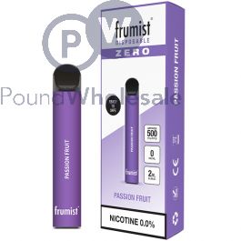 Wholesale Frumist Zero Disposable Vape Pod Passion Fruit 0mg | Pound ...