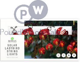 Wholesale Rowan Solar 10 Ladybird Led String Lights | Pound Wholesale