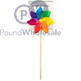 Wholesale Rowan Multi-coloured Wooden Garden Windmill | Pound Wholesale