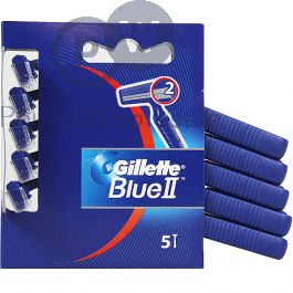 Wholesale Gillette Men's Blue Ii Disposable Razors 5 Pack | Pound Wholesale