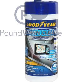 Wholesale Goodyear Screen Cleans Interior & Exterior Wipes | Pound ...