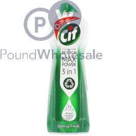 Wholesale Cif Max Power 3-in-1 Bleach Spring Fresh Cream 750ml | Pound ...