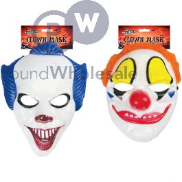 Wholesale Halloween Clown Mask Assorted | Pound Wholesale