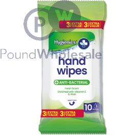 Wholesale Hygienics Anti-bacterial Fresh Scent Hand Wipes 3 X 10 Pack ...
