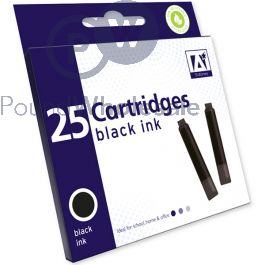 Wholesale A* Stationery Black Ink Cartridges 25 Pack | Pound Wholesale
