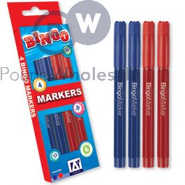 Wholesale Bingo Markers Assorted Colours 4 Pack | Pound Wholesale