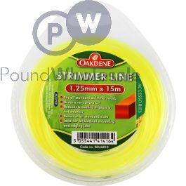 Wholesale Oakdene Strimmer Line 1.25mm 15m Square (suitable For Most ...