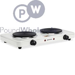 Wholesale Krypton 2000w White Cast Iron Double Hot Plate Cooker | Pound ...