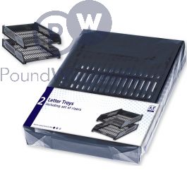 Wholesale 2 Letter Trays & Risers | Pound Wholesale