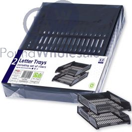 Wholesale 2 Letter Trays & Risers | Pound Wholesale