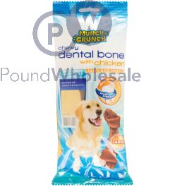 Wholesale Munch Crunch Large Chewy Dental Bone With Chicken | Pound ...