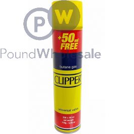 Wholesale Clipper Universal Valve Butane Gas Refill 250ml + 50ml ...