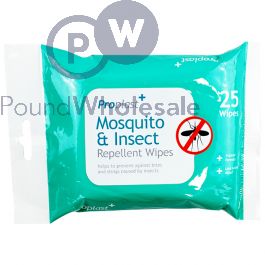 Wholesale Proplast Mosquito & Insect Repellent Wipes 25 Pack | Pound Wholesale