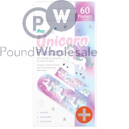 Wholesale Proplast Assorted Unicorn Plasters 60 Pack | Pound Wholesale