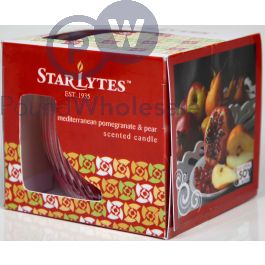 Wholesale Starlytes Mediterranean Pomegranate & Pear 3oz Box Soy Wax ...